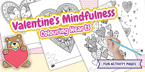 I Love You Because... Describing Words, Drawing and Colouring Sheet