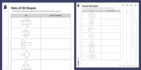 Nets of 3-Dimensional Shapes