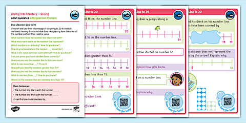 Year 1 Diving into Mastery: Step 10 Estimate on a Number Line to 20 ...