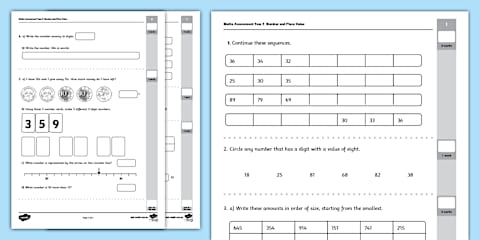 Years 1 and 2 Australian Curriculum Mathematics Overview