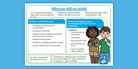 KS2 Trusted Adults Poster