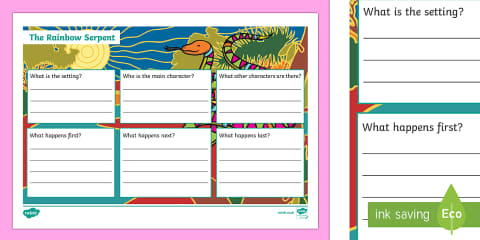 Rainbow Serpent Collaborative Colouring