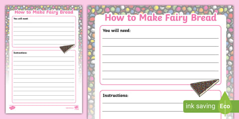 Fairy Bread Day Craft