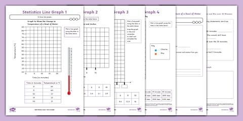 Year 5 Constructing a Line Graph Activity Sheets