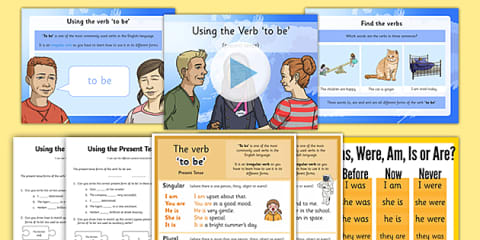 ESL The Verb 'To Be' Grammar Lesson [Kids, A1]