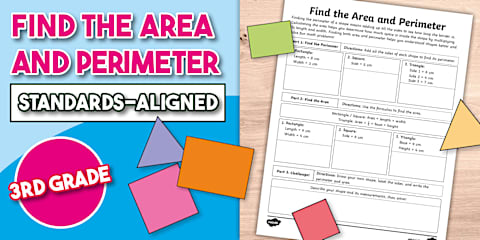 Third Grade Fall Area Word Problems Worksheet
