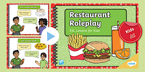 Printable Role-Play Menu - EYLF - Twinkl Australia