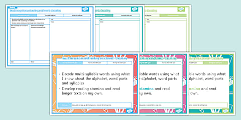 Phase 1 NZ English - Reading Learning Sequence Student Language Display ...