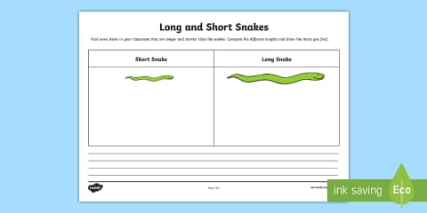 Long and Short Sorting Activity