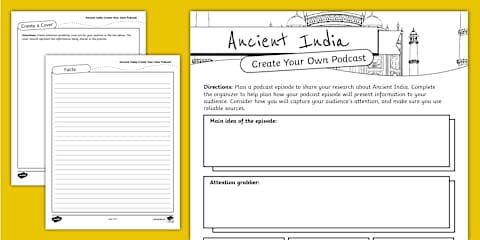 Ancient Civilizations Note-Taking Graphic Organizer for 6th-8th Grade