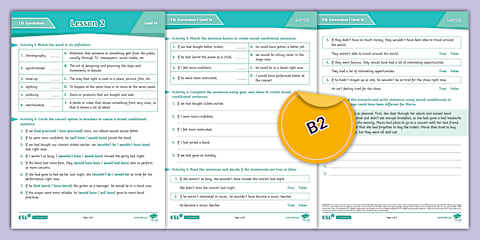 ESL Curriculum Level 14 Lesson 1 Activity Sheet