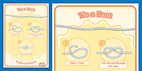 How to Tie Your Shoelaces - Twinkl Classroom Display Posters