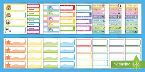 Editable Student Name Tags