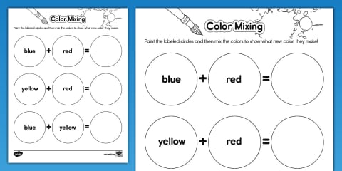 Color the Warm and Cool Colors Worksheet for K-2nd Grade