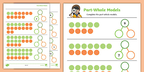 Colourful Part-Whole Model: Subtraction