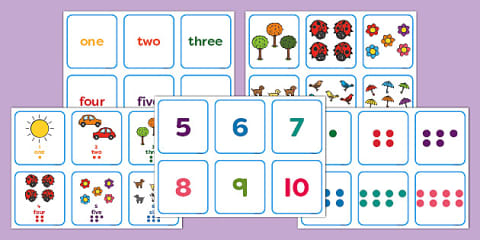 Number & Words Bingo (0-10)