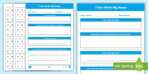 Letter Recognition Individual Assessment Template
