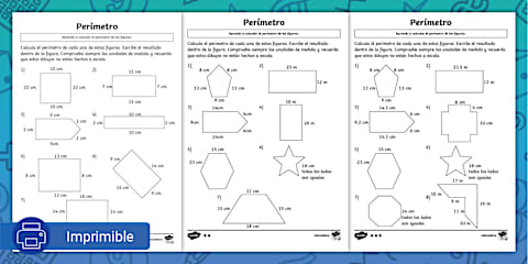 Tarjetas de actividad: Problemas de perímetro