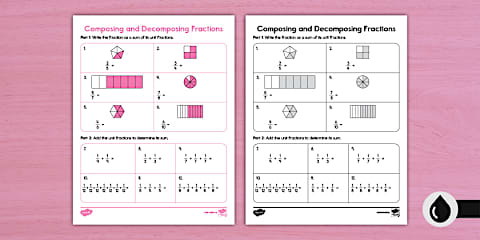Decomposing Fractions Display Poster