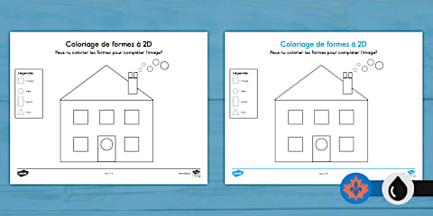 Shapes in French Activity Sheet