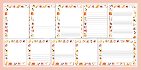 Flower Page Border