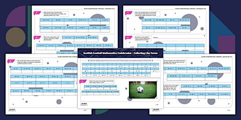 Algebra: Collecting Like Terms Differentiated Activity Sheet