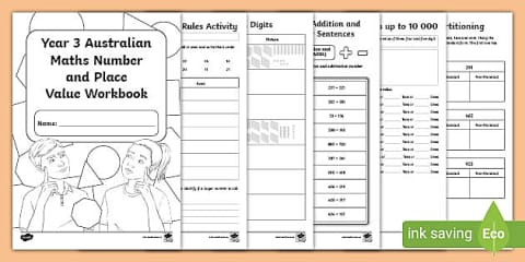 Place Value to 4 Digits Worksheet
