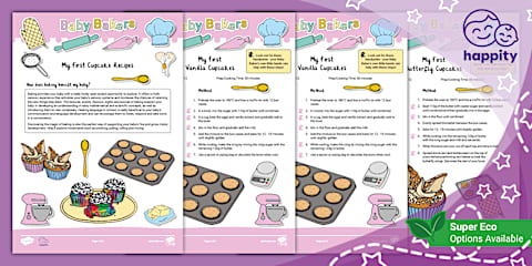 Cupcake Recipe Sequencing Activity