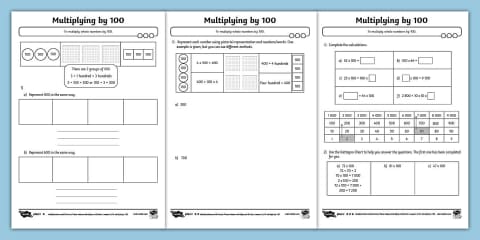 Multiply by 10 Maths Activity Sheets