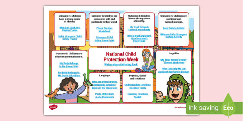 Child Protection Colouring Sheet | Primary | Teacher-Made