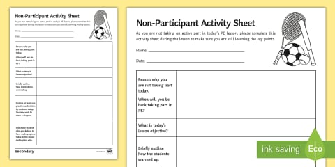 PE Non-Performer Sheet
