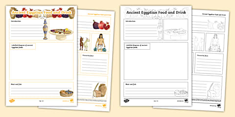 Ancient Egyptian Food and Drink Activity Pack