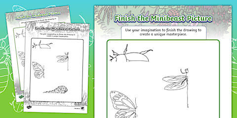 Butterflies Draw the Other Half Activity