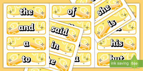 Heart Words Flashcards
