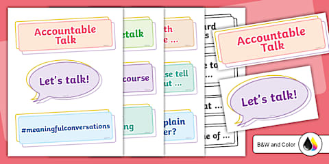 Accountable Talk Posters