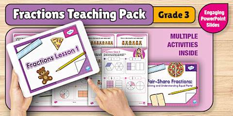 Grade 3 Introduction to Fractions PowerPoint