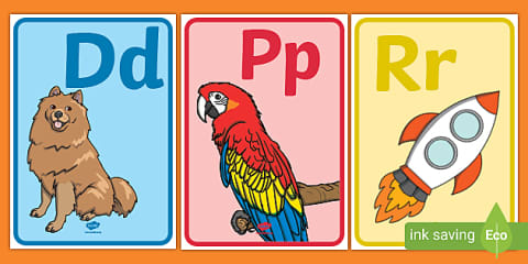 Large Alphabet Display Posters