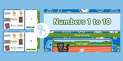 Numbers 1 to 10 EYFS Maths Sequencing Game