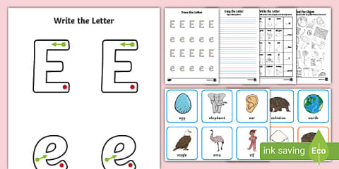 Roll a Letter - Handwriting ABCDEF Activity Sheet