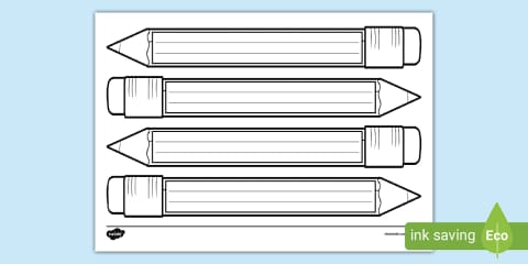 Pencil Writing Template