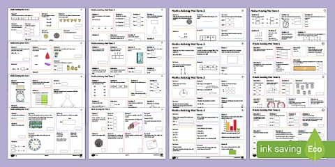 Year 2 Australian Maths Mats Activity Pack