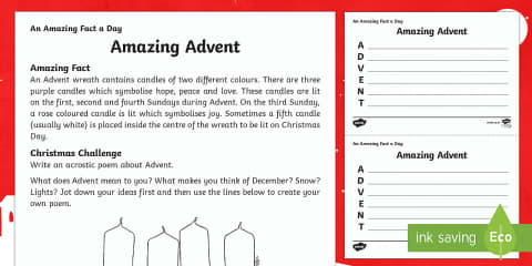 Advent Wreath Labelling Activity