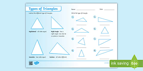 Classifying Triangles with Symmetry Differentiated Worksheet