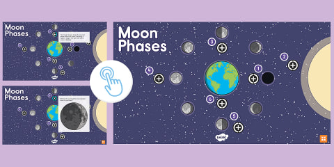 Phases of the Moon Interactive Matching Game