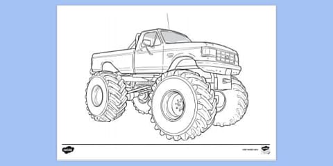 Hex Code Colouring- Monster Truck