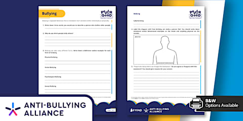 Anti-Bullying Week Mindfulness Colouring Sheets
