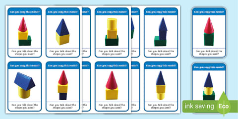 3d Shapes Cards