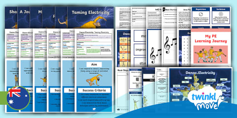 Move PE Year 6 Dance Electricity Unit Pack