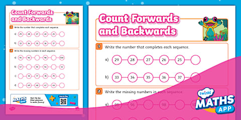 Counting Forwards and Back across 100 Number Race Game