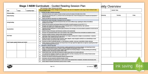 NSW Curriculum Stage 3 English Sequence of Learning